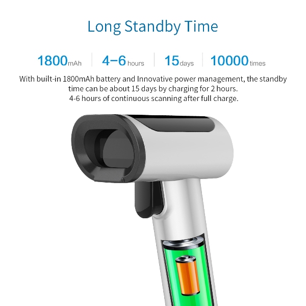 MJ-1930 Bluetooth Barcode Scanner with LCD Display - symcode111