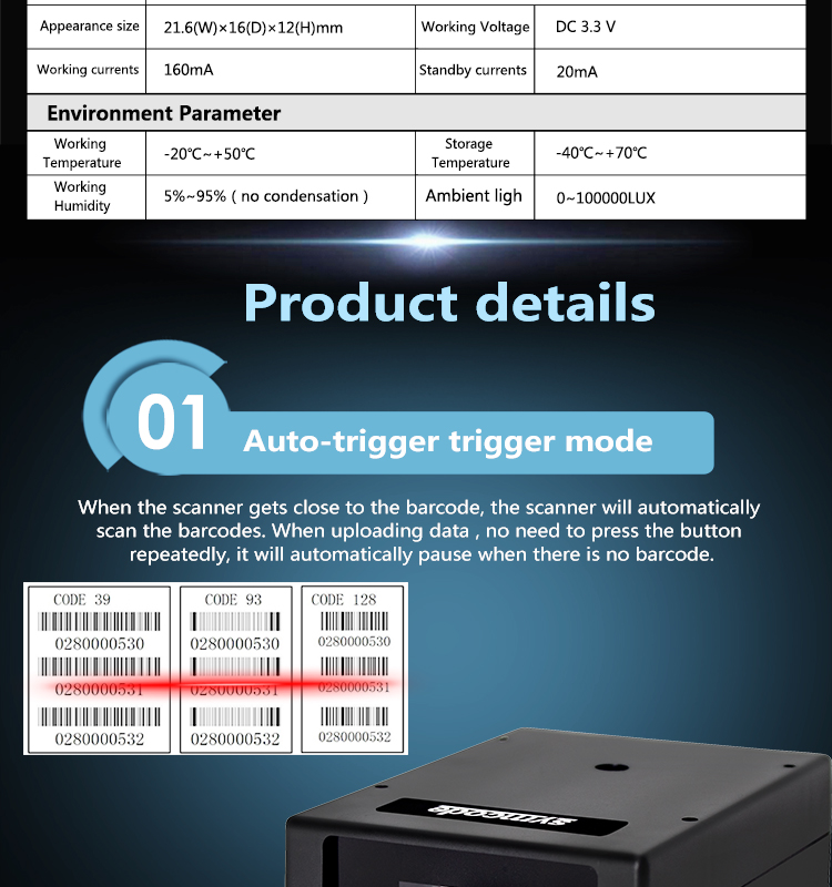 MJ-2090 Fixed Mount Scanner - symcode111
