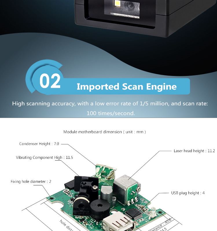 MJ-2090 Fixed Mount Scanner - symcode111