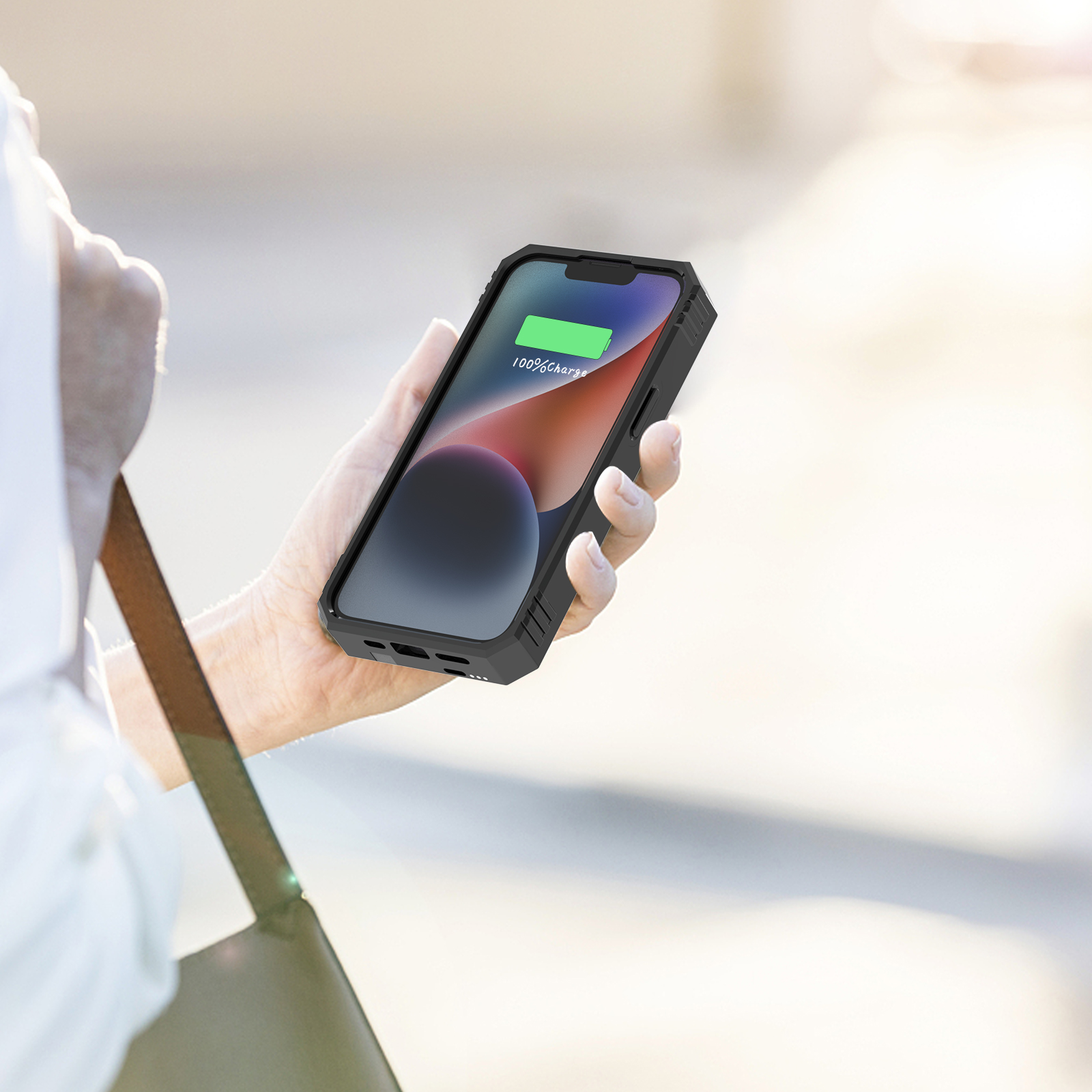 R78 iPhone Silicone Case Bluetooth Barcode Scanner - symcode111